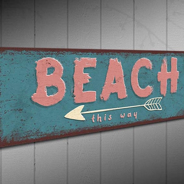 Beach Arrow Sign - Etsy