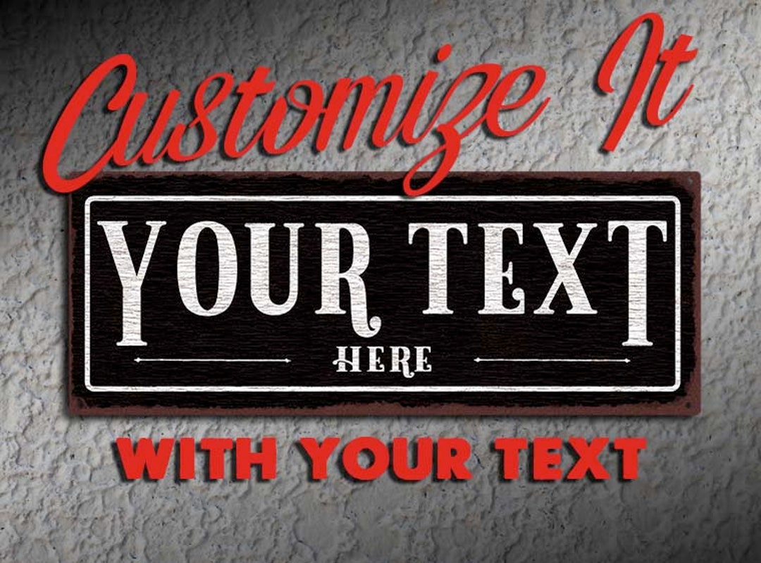 CUSTOM Personalized Your Text Copperhead Rustic Looking Aluminum Sign ...