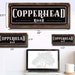 Copperhead Road Rustic Looking Aluminum Sign Color Imprint on Rustproof ...