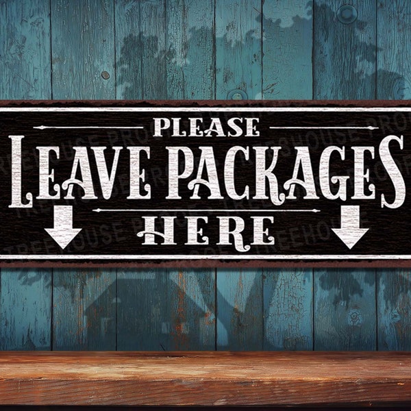 Please Leave Package Here Sign - Etsy