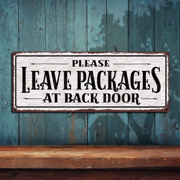 Back Door Sign - Etsy