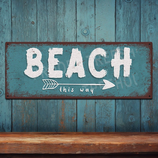 Beach Arrow Sign - Etsy