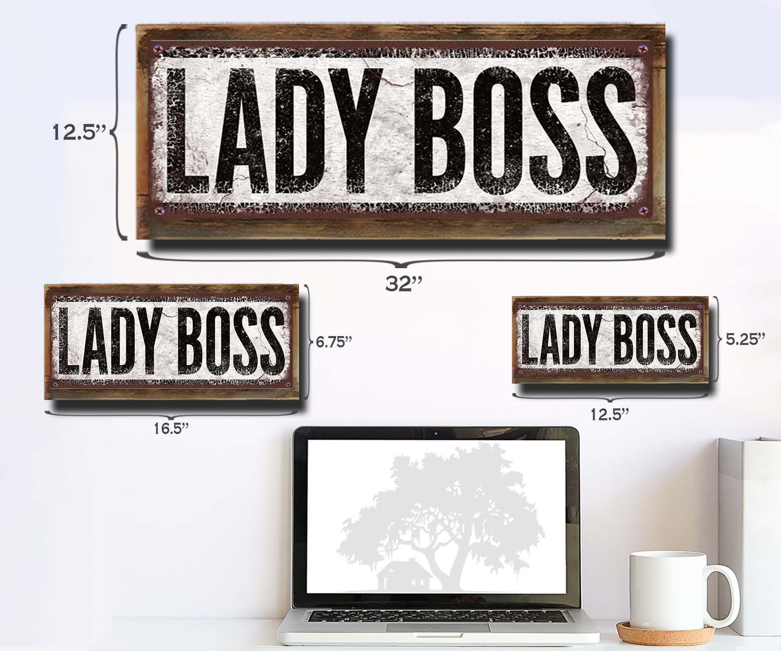 Lady Boss Metal Sign Rustic Looking Aluminum Sign - Etsy