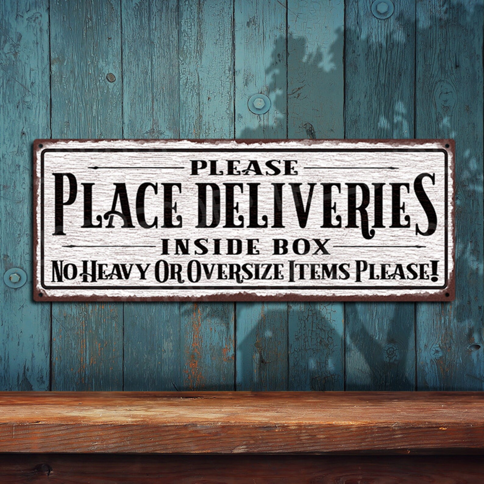 Place Deliveries Inside Box No Heavy or Oversized Items Please | Etsy
