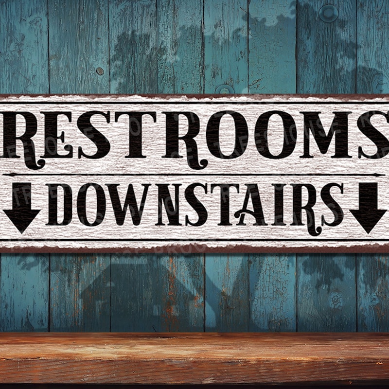 Bathroom Signs - Etsy