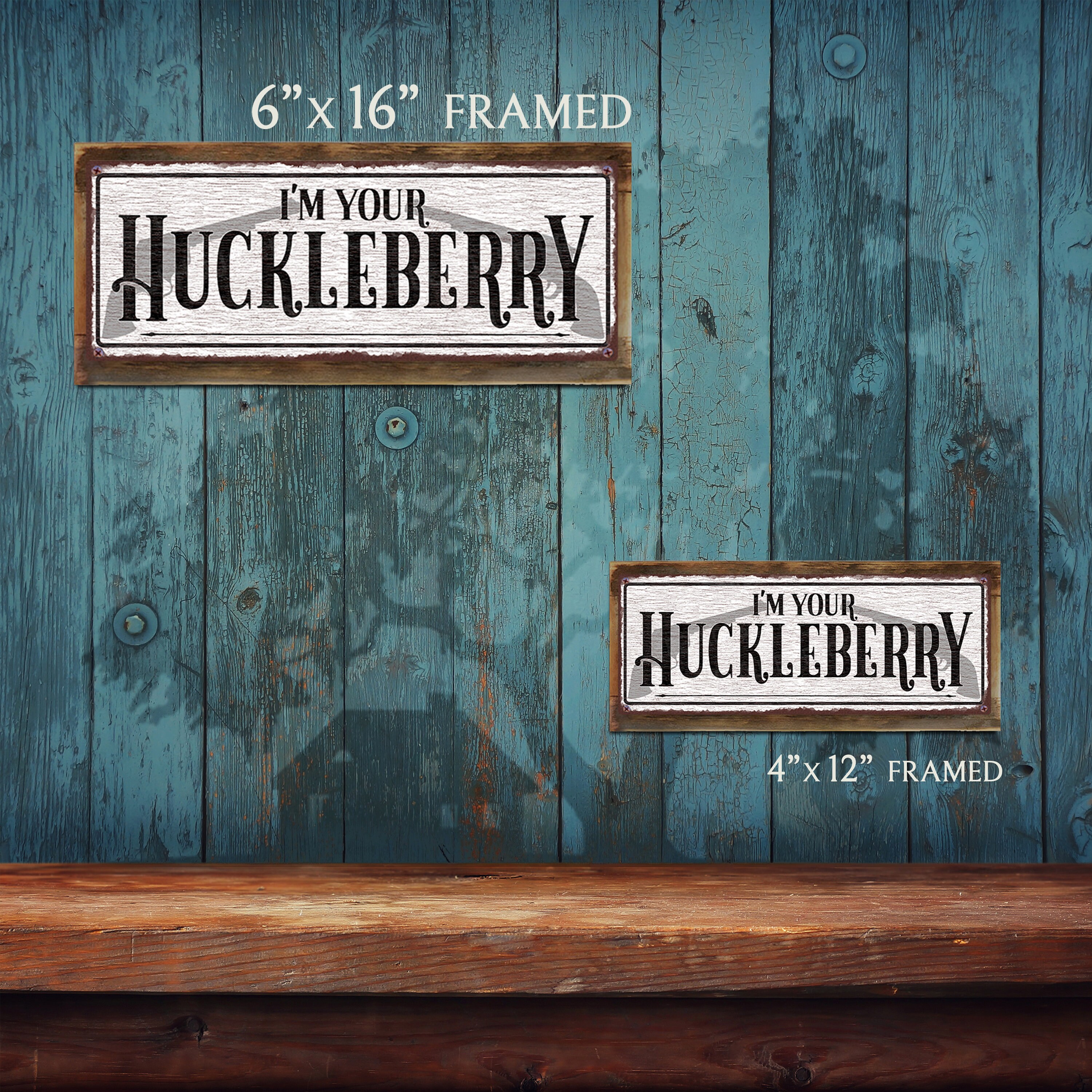 I'm Your Huckleberry Metal Sign White Vintage Looking | Etsy