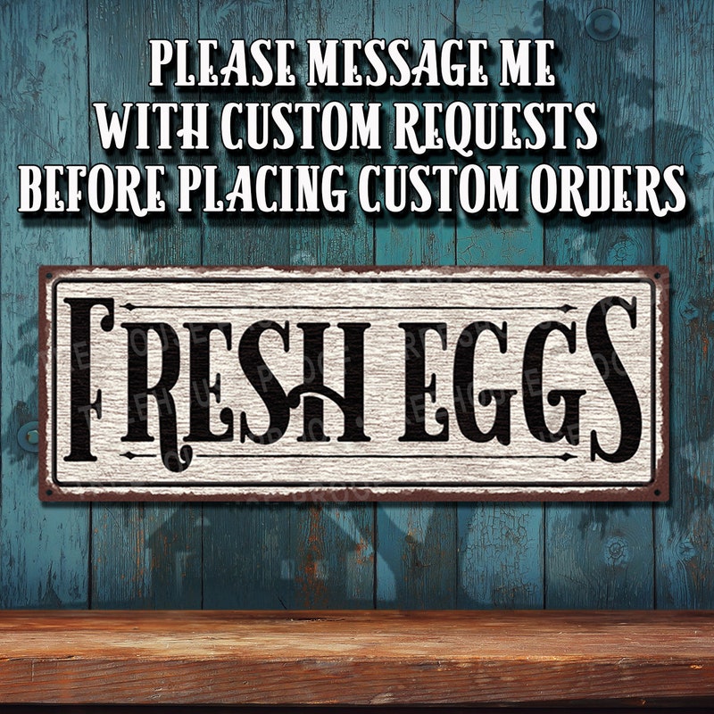Fresh Eggs Sign - Etsy
