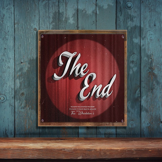 The End Movie Sign