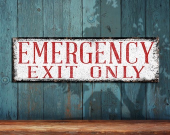 Exit Sign Vintage | Etsy