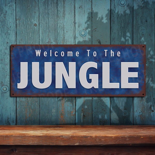 Welcome to the Jungle Sign - Etsy