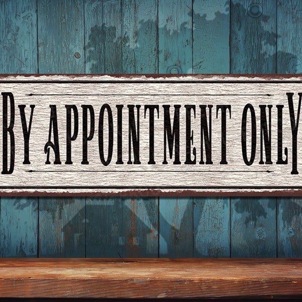 By Appointment Only Sign - Etsy