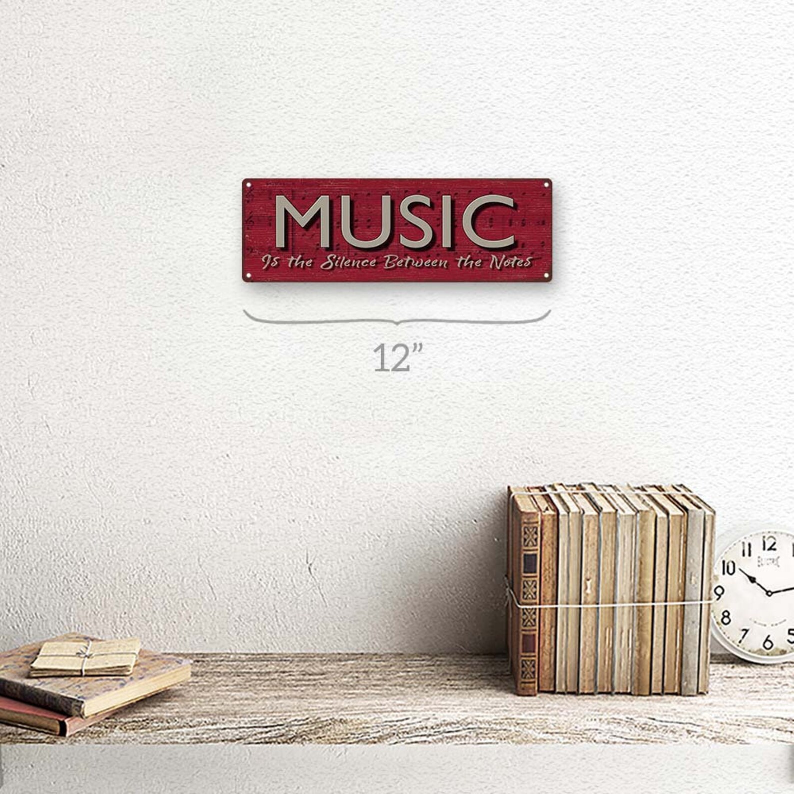 Music Rustic Metal Street Sign Full Color Imprint on High | Etsy