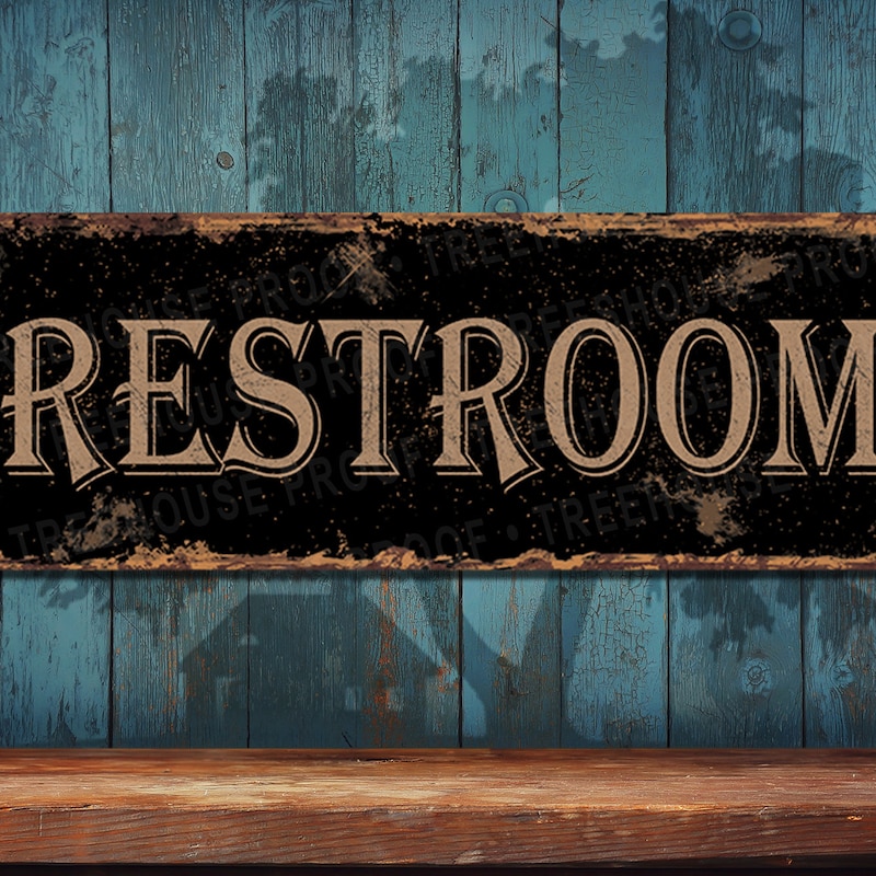 Bathroom Signs - Etsy