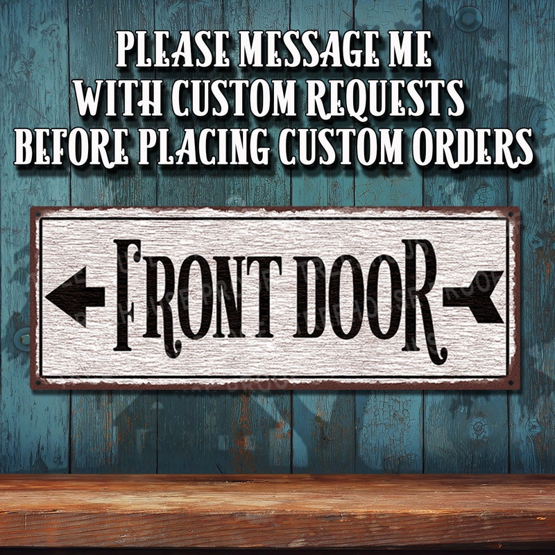 Front Door Sign - Etsy