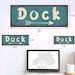 Dock This Way With Arrow Pointing Right Rustic Looking Aluminum Sign ...