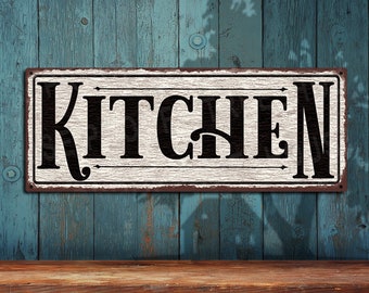 Rustic Kitchen Sign - Etsy