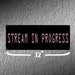 Stream in Progress Black Rustic Metal Street Sign Made - Etsy