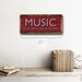 Music Rustic Metal Street Sign Full Color Imprint on High Quality Metal ...