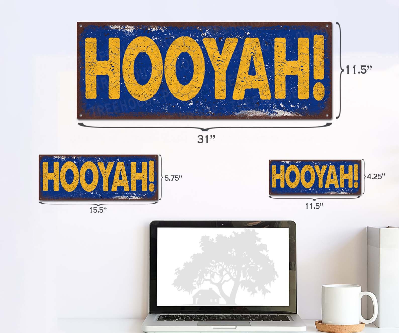 NAVY HOOYAH Metal Sign Battle Cry Rustic Looking Sign - Etsy