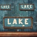 Lake This Way Metal Sign With Arrow Pointing Right Rustic - Etsy