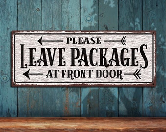 Please Leave All Packages Inside Storage Box Sign Metal USPS UPS - Etsy