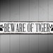 24x5 CUSTOM THC6147 Beware_of_tiger Art Charge - Etsy