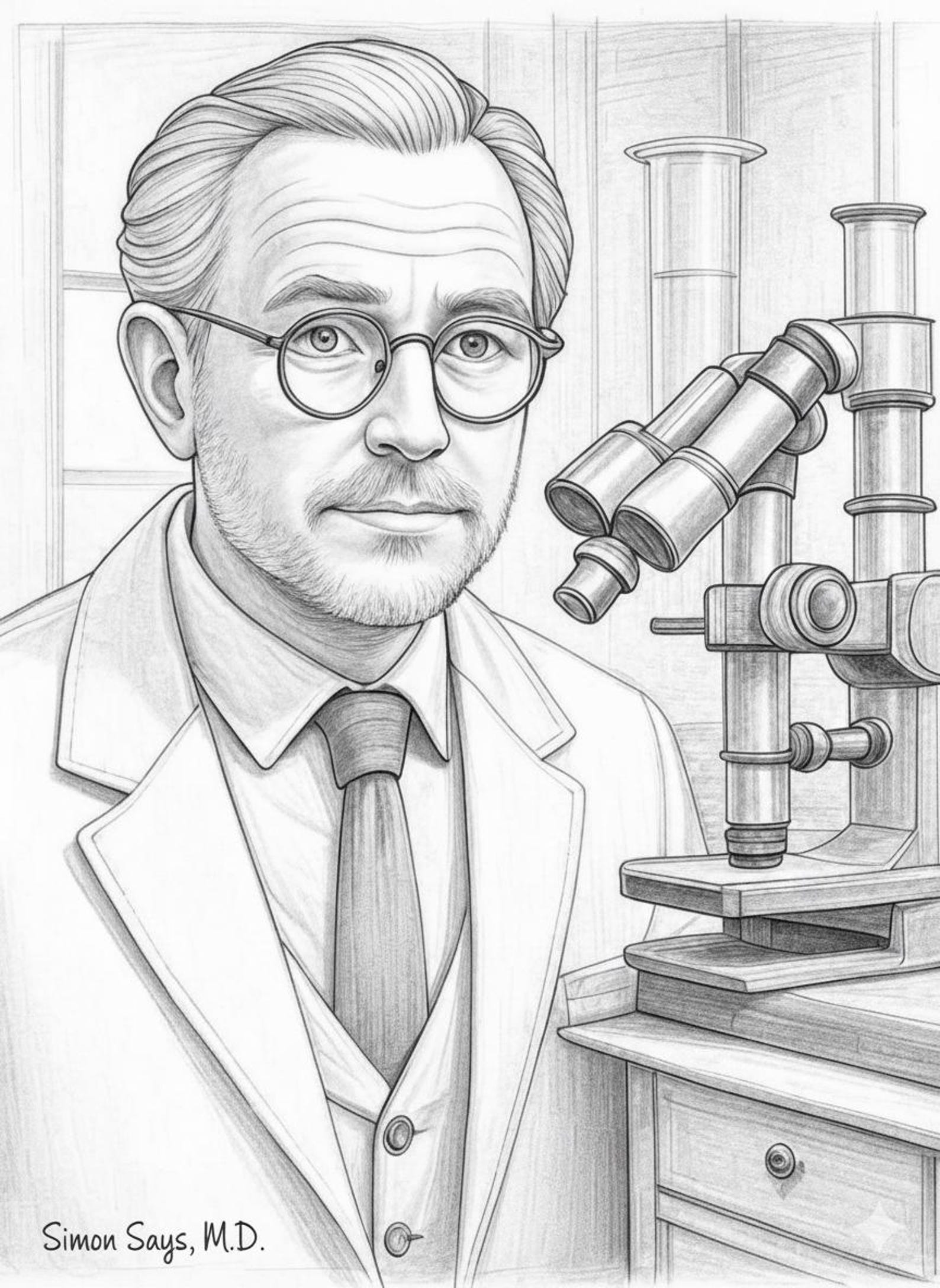 Discovery/medical Invention Coloring Page (sizes Letter & A4 ...