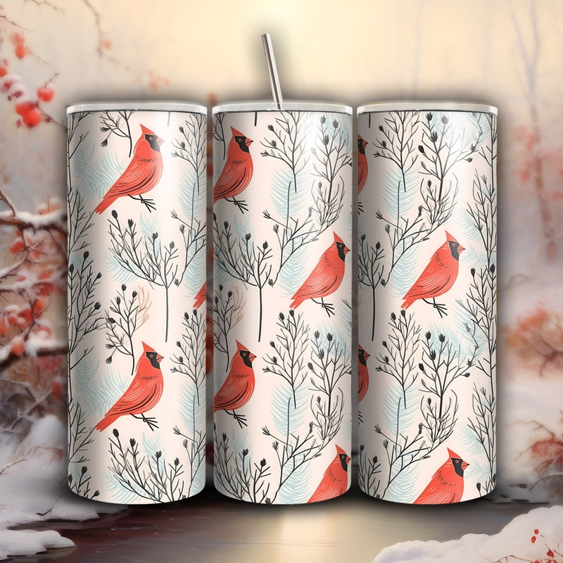 Cardinal and Straw - Etsy