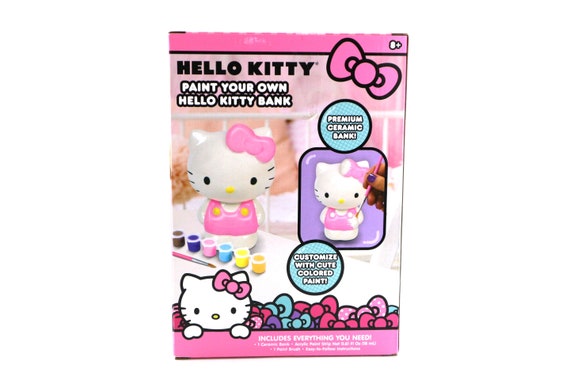 Hello Kitty Paint Your Own Hello Kitty Bank - Etsy Australia