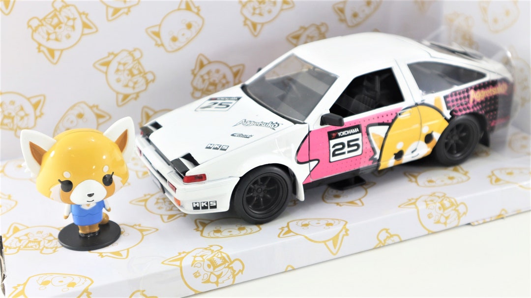 Aggretsuko and 1986 Toyota Trueno With Action Figure Die-cast - Etsy