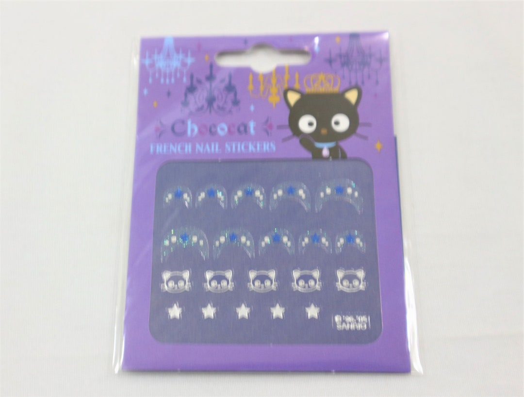 Chococat French Nail Stickers - Etsy