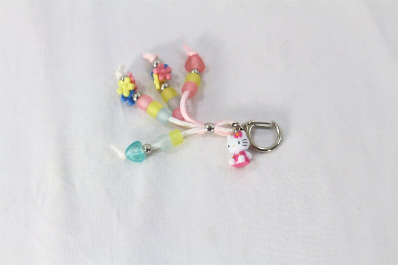 Hello Kitty Key Ring Charms - Etsy