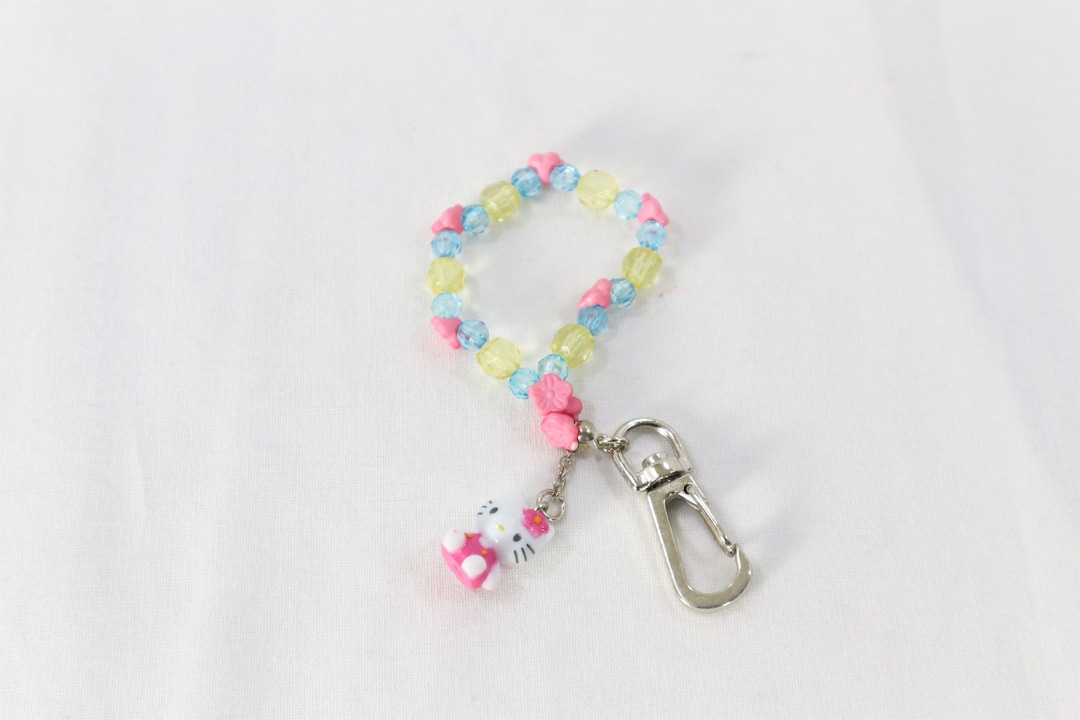 Hello Kitty Key Ring Charms - Etsy