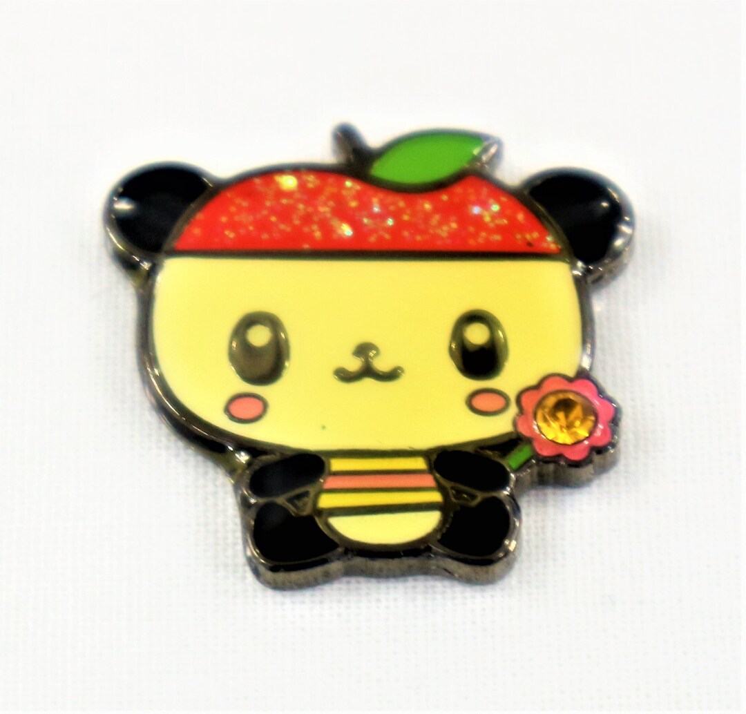 Pandapple Charm Sticker Metallic Sticker - Etsy
