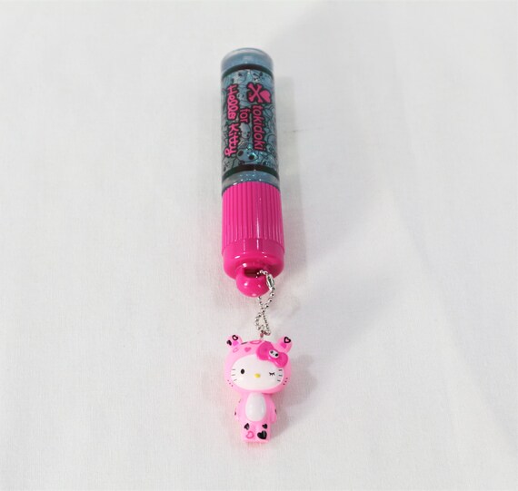 Hello Kitty Roll on Lip Gloss With Mascot Blue Glitter | Etsy