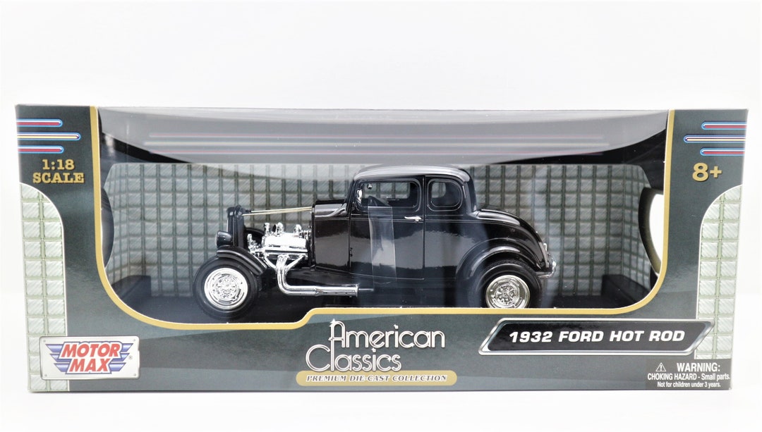 1932 Ford Hot Rod Die-cast 1:18 Scale Model Car Black - Etsy