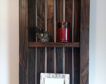 Rustic Reclaimed Wood Towel Rack Over the Toilet Storage | Etsy