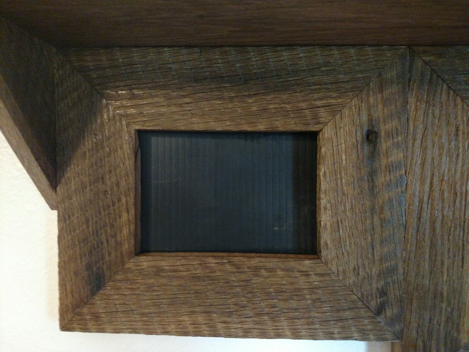 Rustic, Live Edge, Barnwood Picture Frame Shelf - Etsy