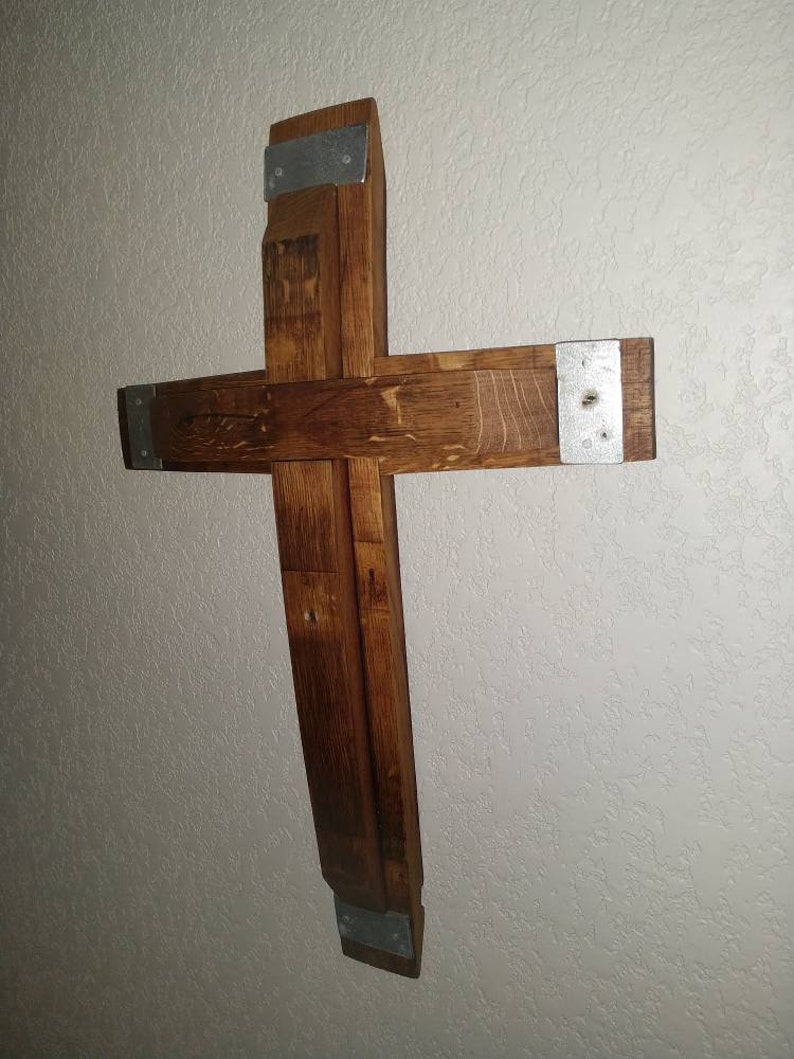 Wine Barrel Stave Cross - Etsy
