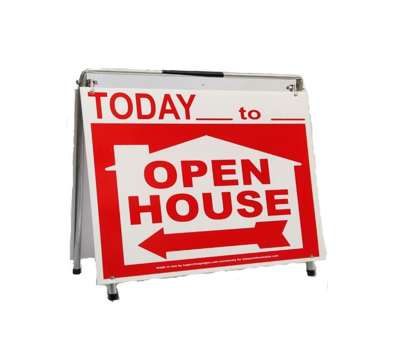 Open House Sign 5 Pack A-frame Sign Kit by Ezee Post Red - Etsy