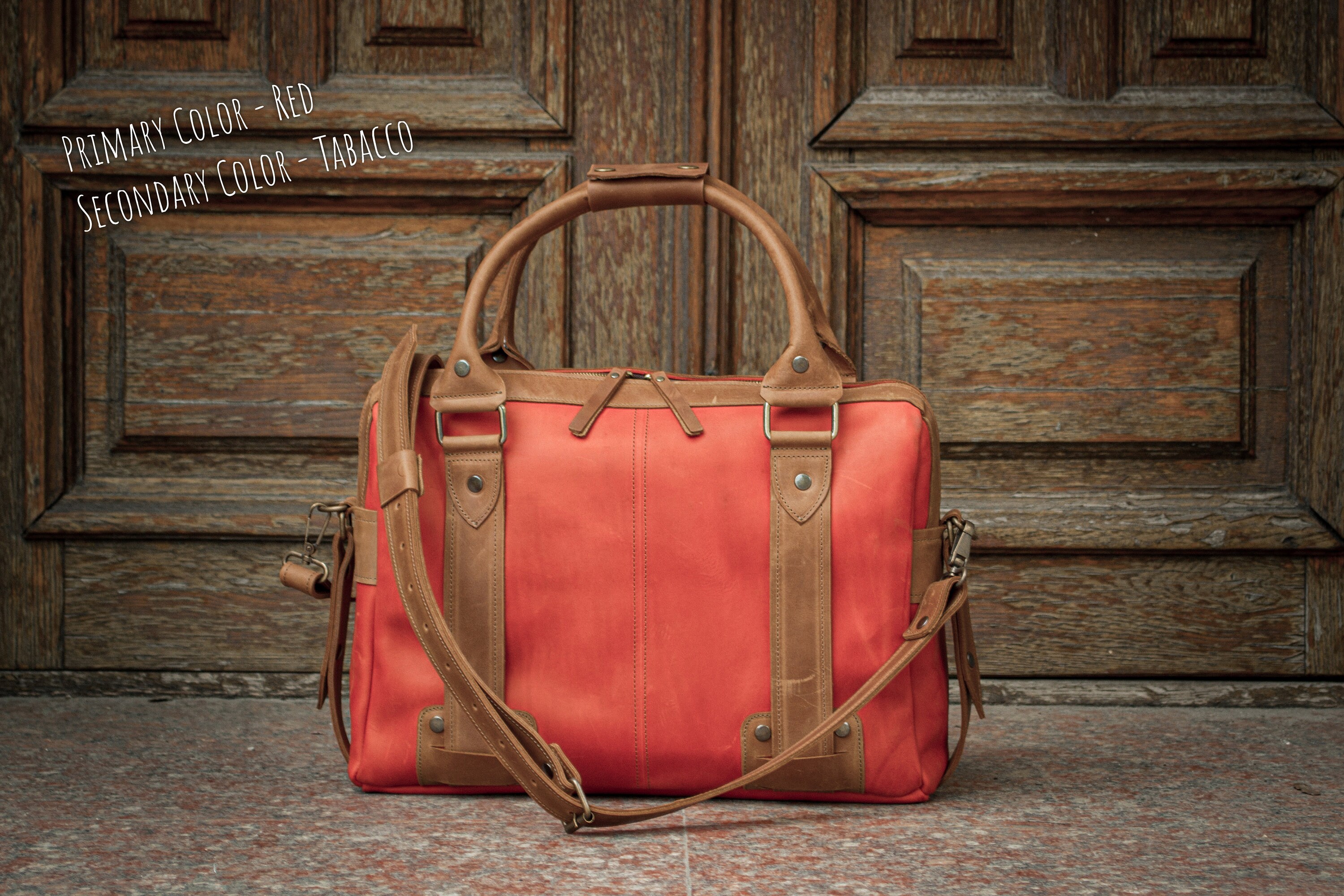 Men's leather briefcase Briefcase Satchel bagMens | Etsy