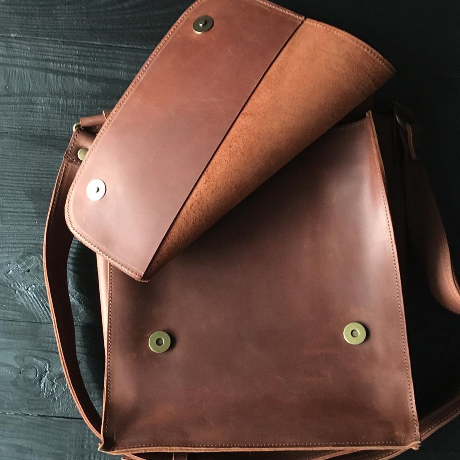 Mens shoulder bag Brown leather crossbody bag Mens crossbody | Etsy