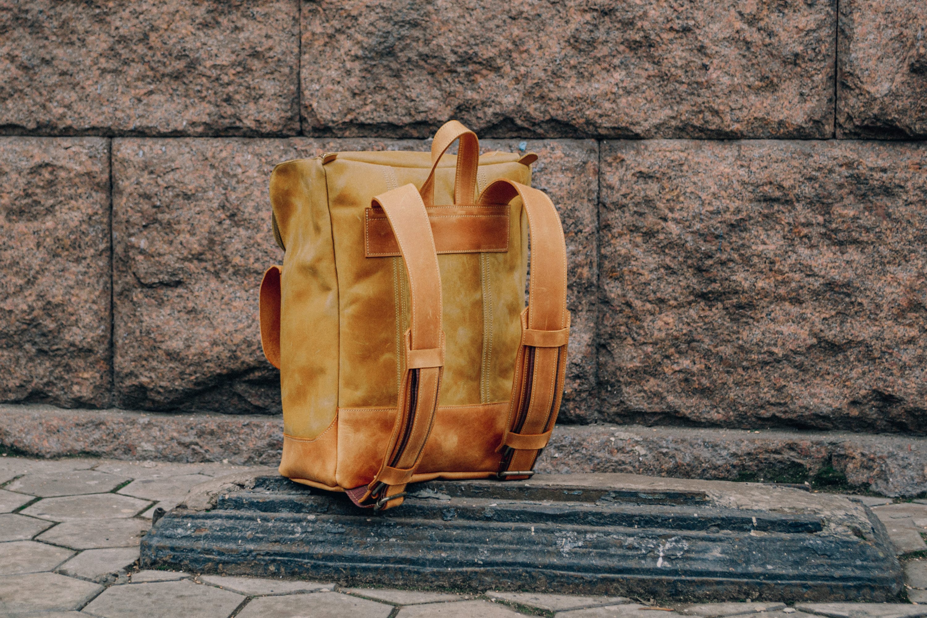 Backpack men Leather backpack Men leather rucksack Travel | Etsy
