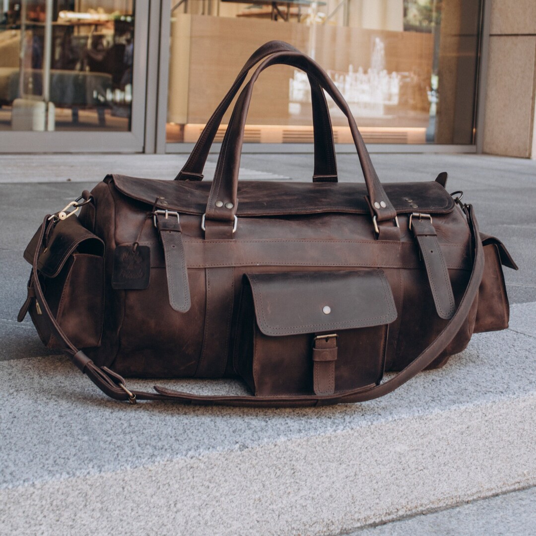 Weekender Duffel Bag, Duffel Bag Personalized, Duffel Bag Men, Leather ...