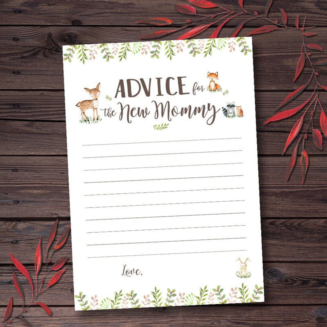 Advice Cards New Mommy Advice Cards For Mom To Be Advice For Etsy