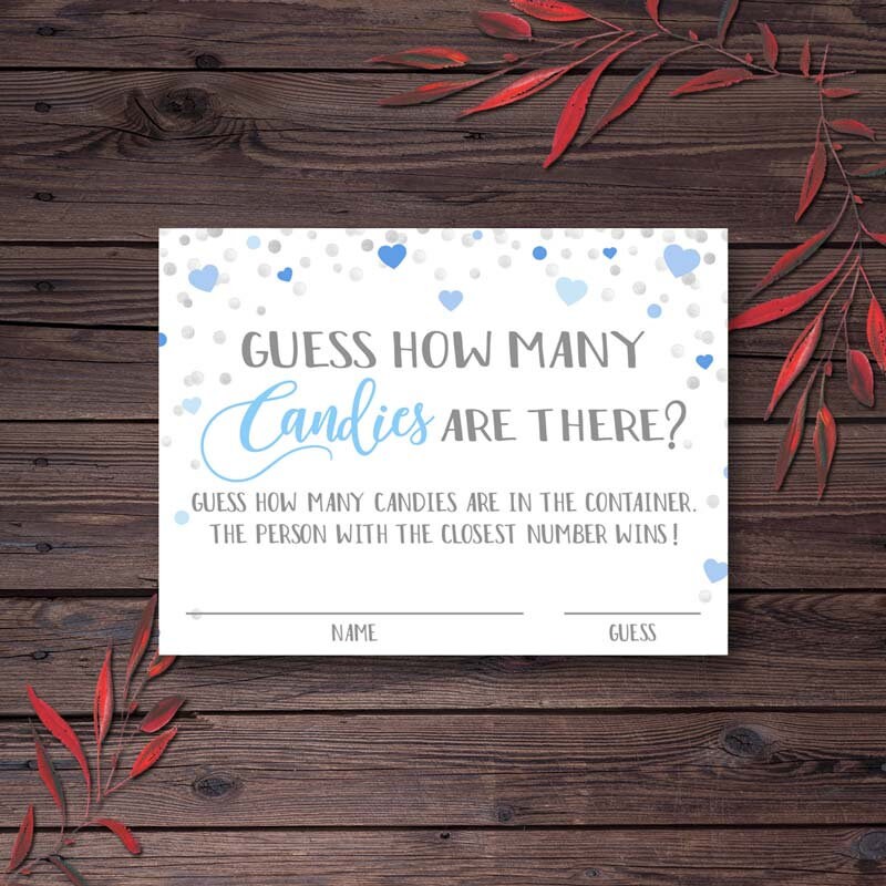 Candy Guessing Game Guess How Many Candies Are in the Jar Sign | Etsy