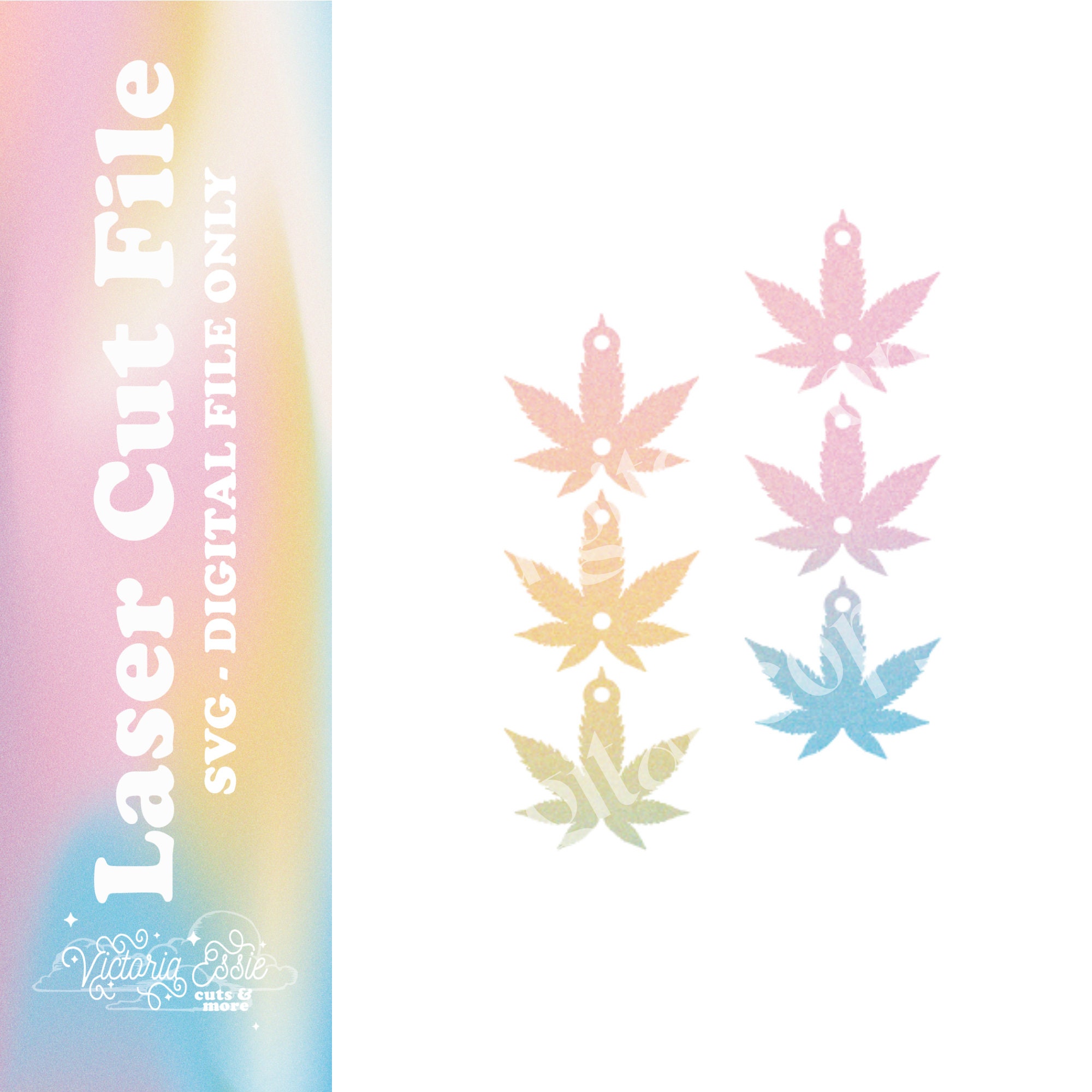 420 Earring SVG Cut File - Etsy