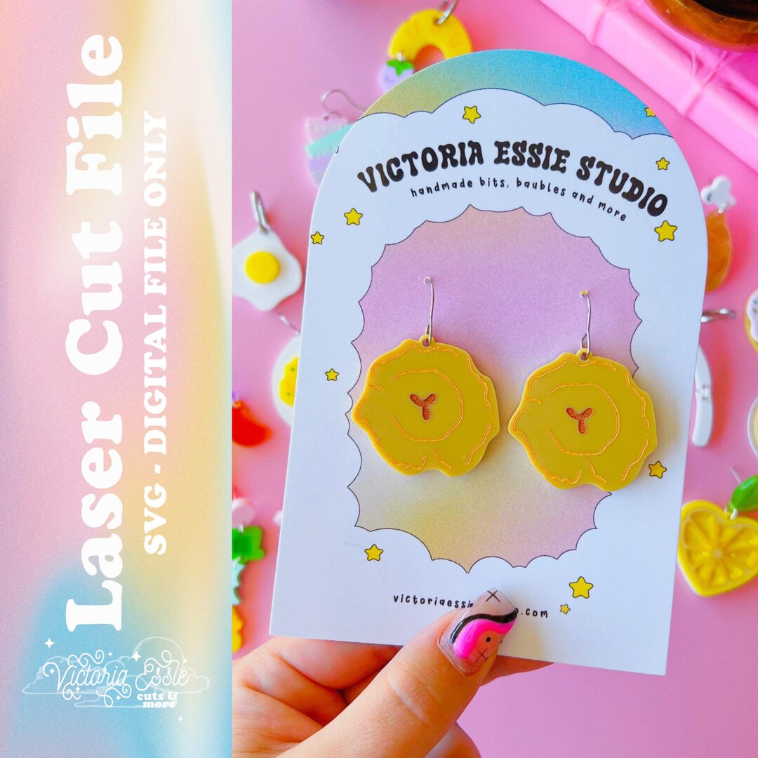 Tostones Plantain Hispanic Food Earring SVG Cut File - Etsy