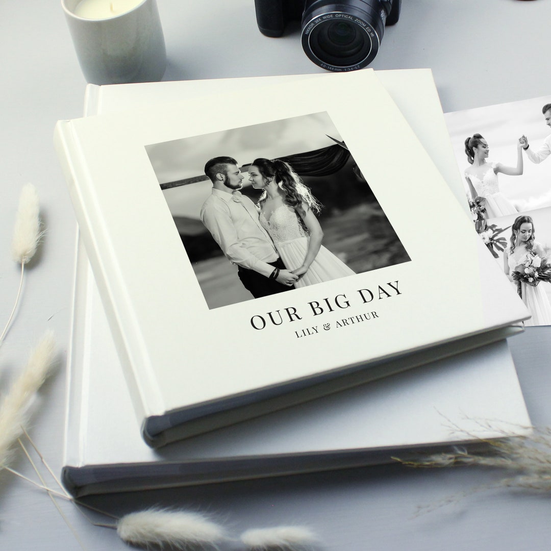 Personalized Traditional Wedding Album With Your Own Photo and Text on ...