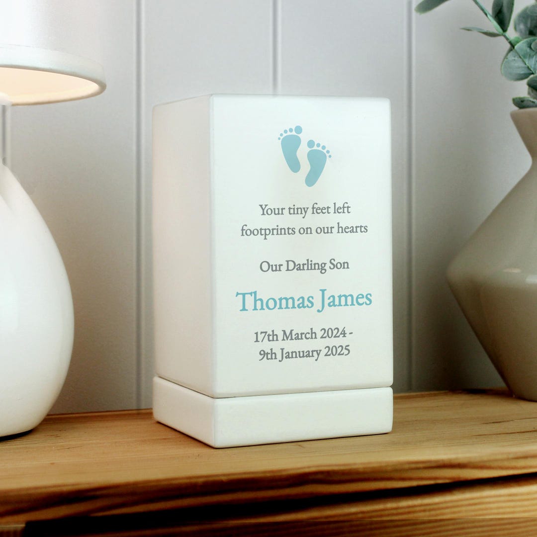 Baby Boy Personalized Small Wood Cremation Urn to Hold Child's Ashes - Etsy